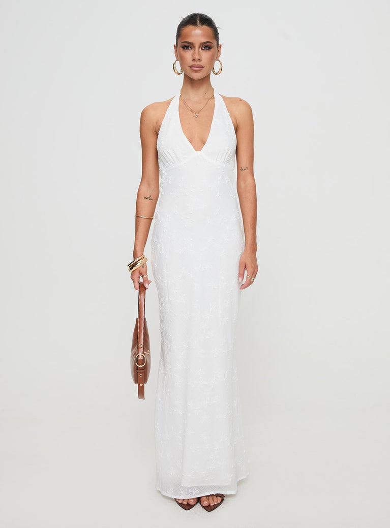 Koral Maxi Dress White | Princess Polly AU