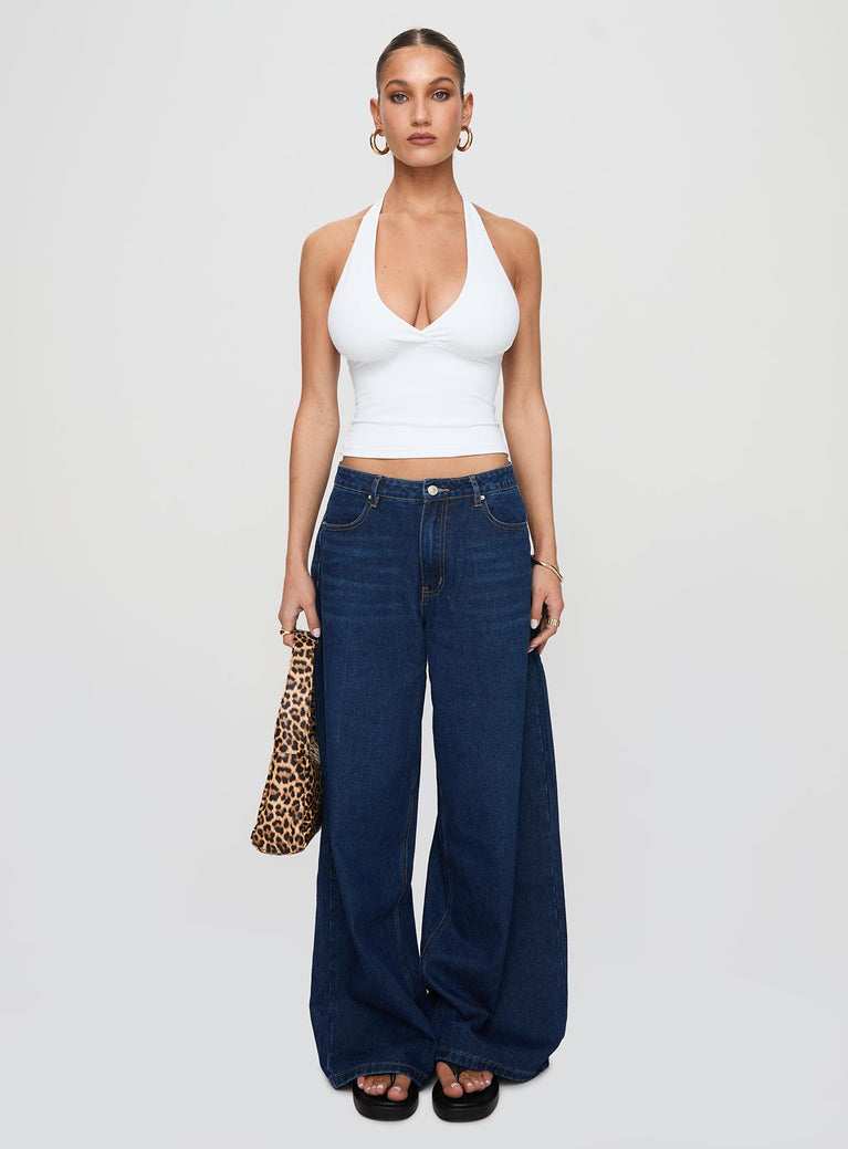 Whimsy Halter Top White | Princess Polly AU