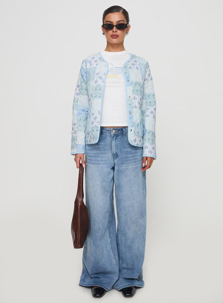 Brinny Quilted Jacket White | Princess Polly AU