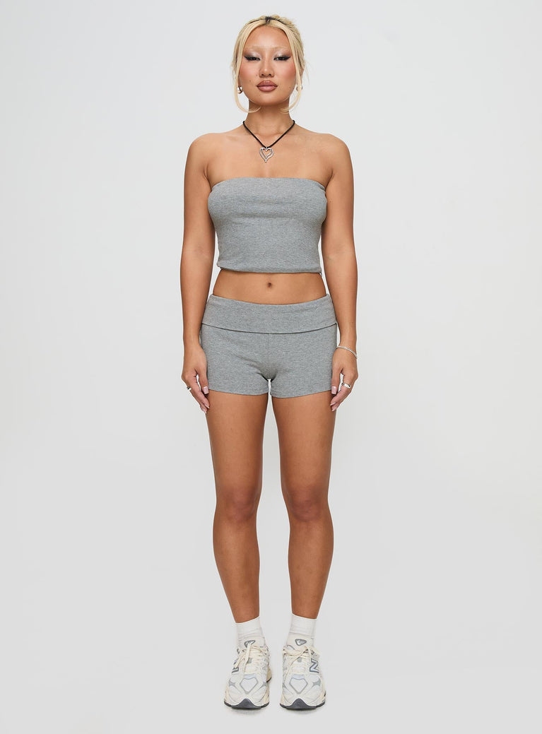 Rowena Strapless Set Grey | Princess Polly AU