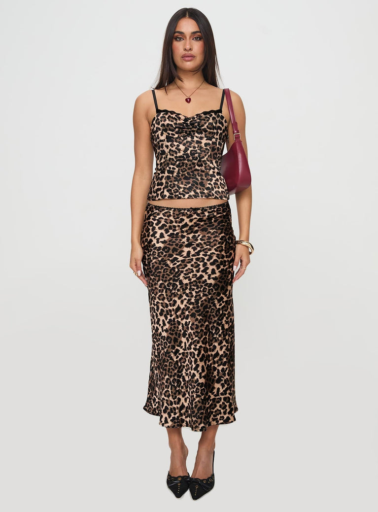 Enigmatic Cami Top Leopard | Princess Polly AU
