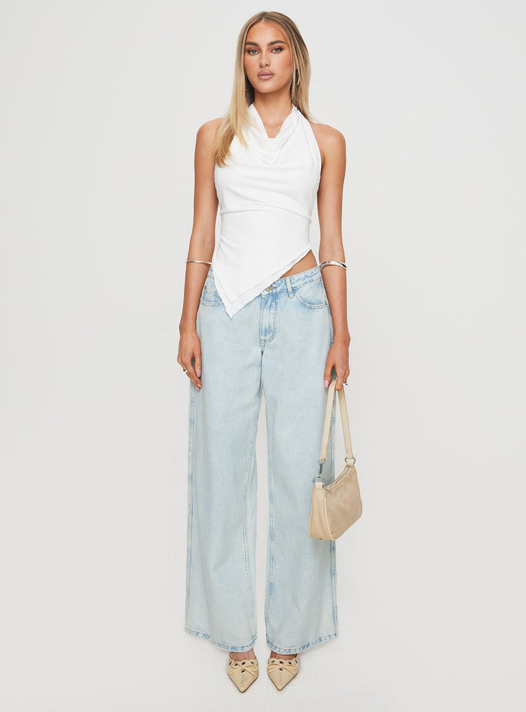 Brayden Low Rise Relaxed Jeans Light Acid Wash | Princess Polly AU