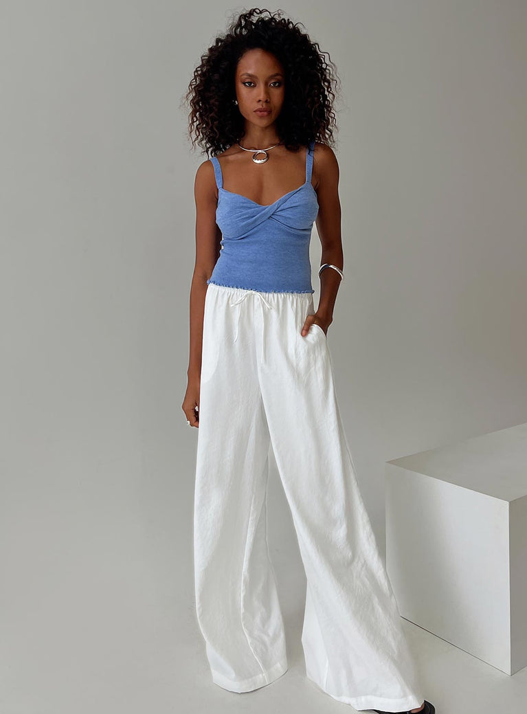 Dalma Twist Top Blue | Princess Polly AU