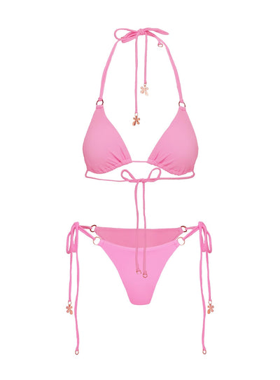 Ivette Tie Side Bikini Bottom Pink | Princess Polly AU