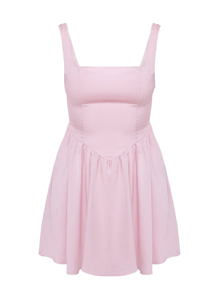 Straplie Mini Dress Pink | Princess Polly AU