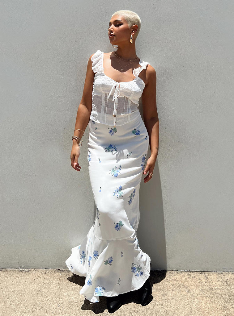 Kiani Maxi Skirt White | Princess Polly AU
