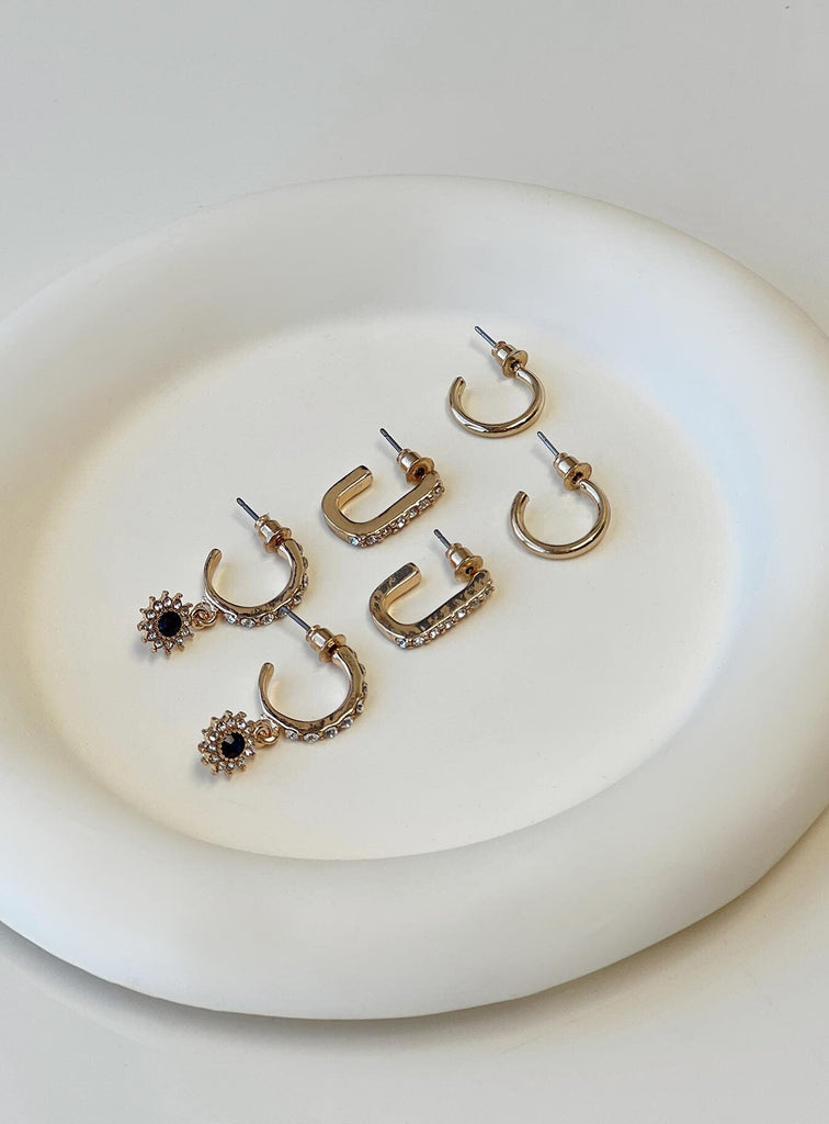 Altea Earring Pack Gold | Princess Polly AU