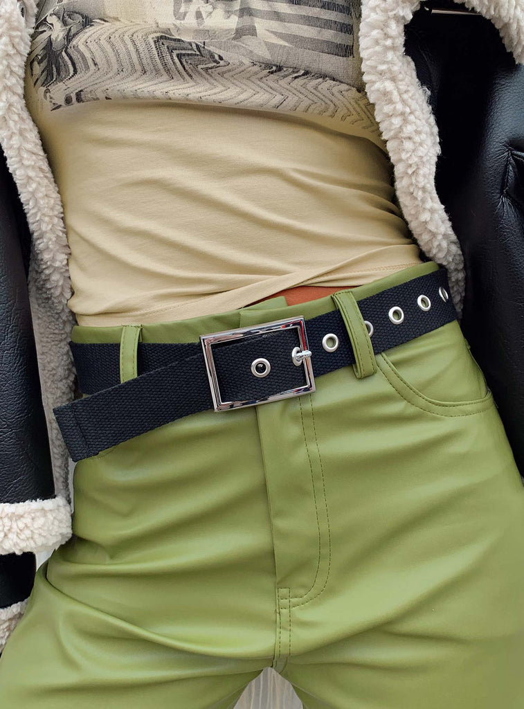 Silverman Belt Black / Silver | Princess Polly