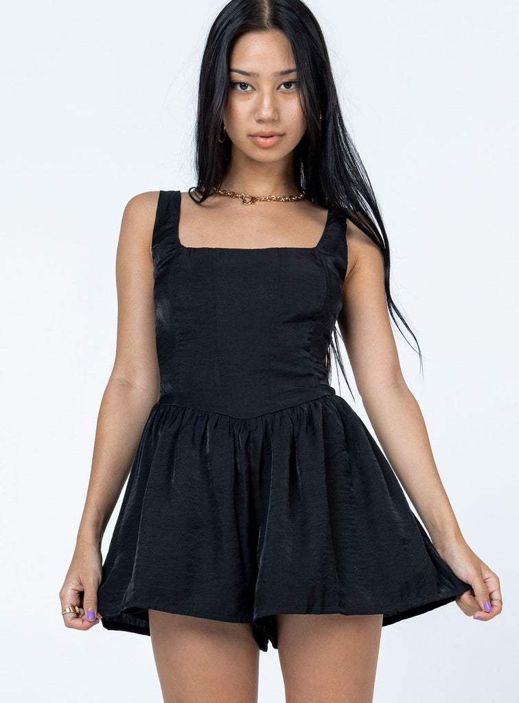 Judson Romper Black | Princess Polly AU
