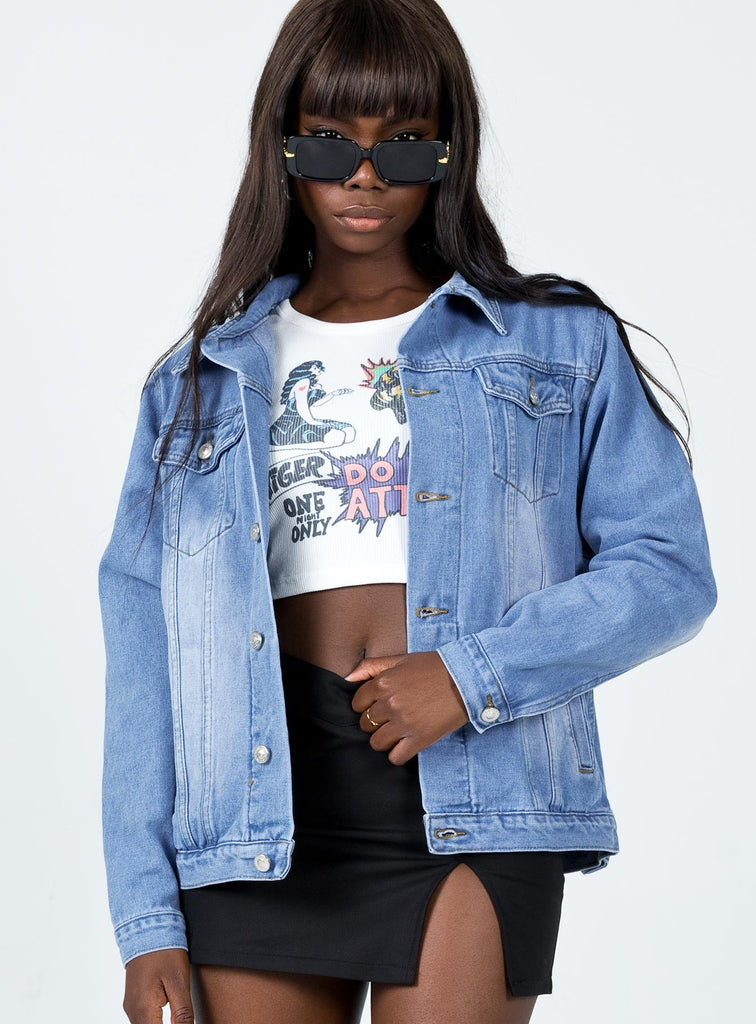 Jenifer Denim Jacket | Princess Polly AU