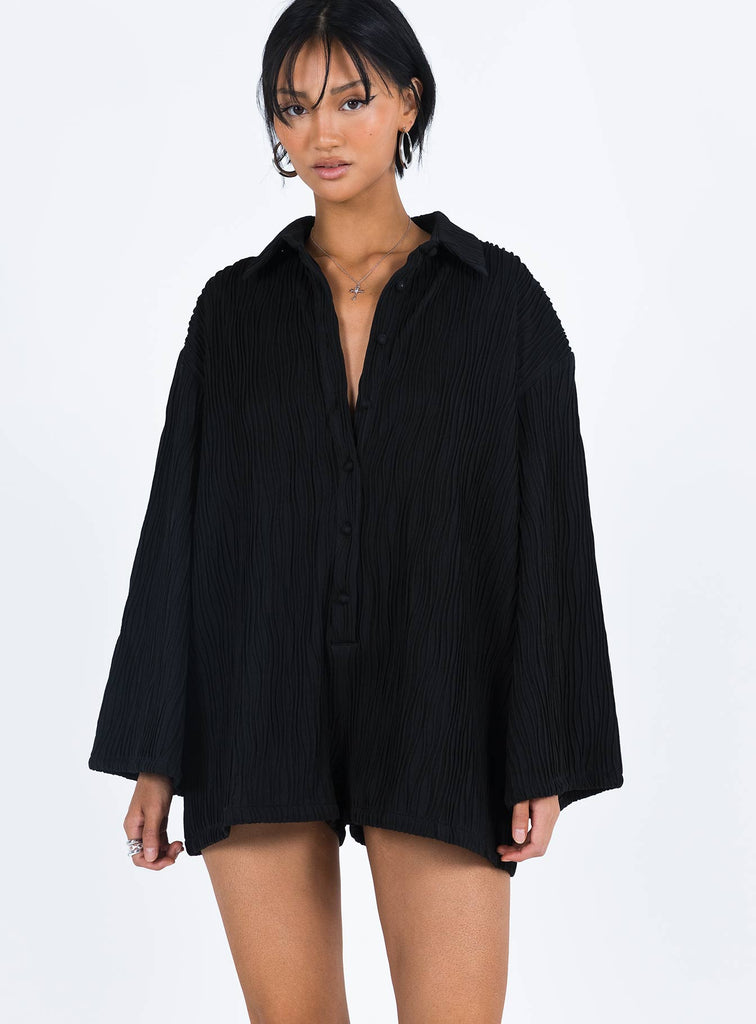 Dimitry Playsuit Black | Princess Polly AU