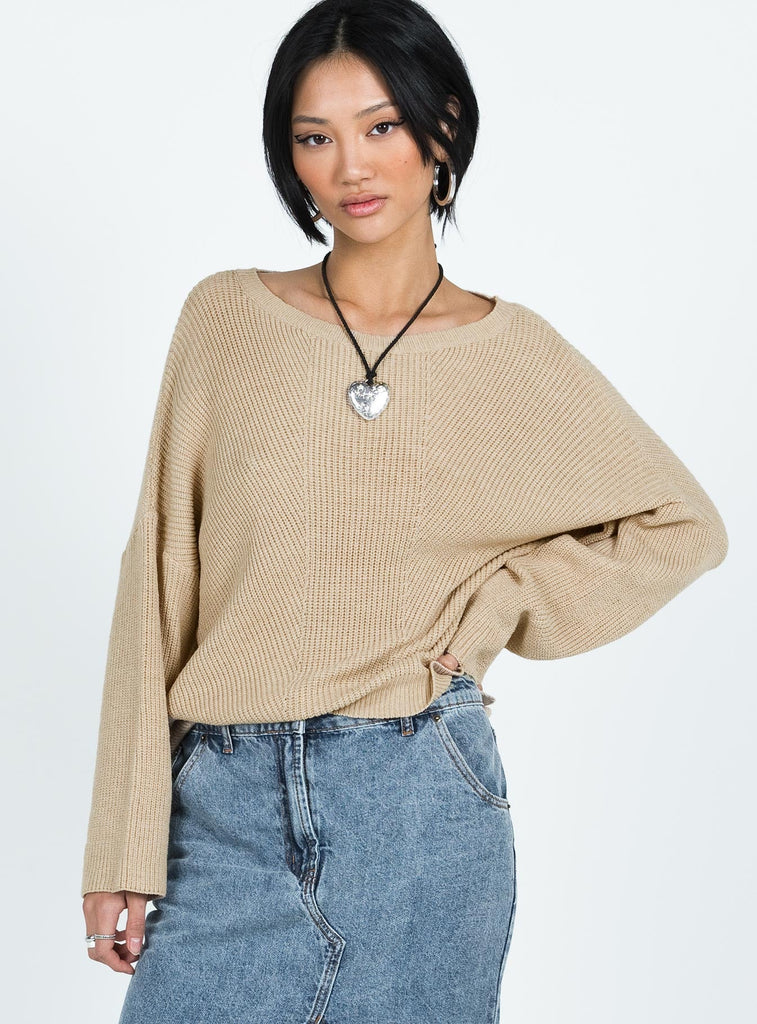 Eames Jumper Dark Tan | Princess Polly AU