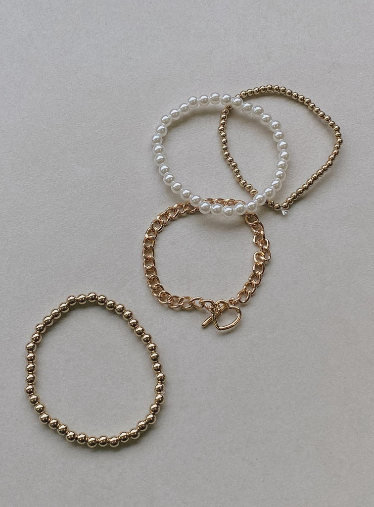 Booker Bracelet Pack Gold | Princess Polly AU