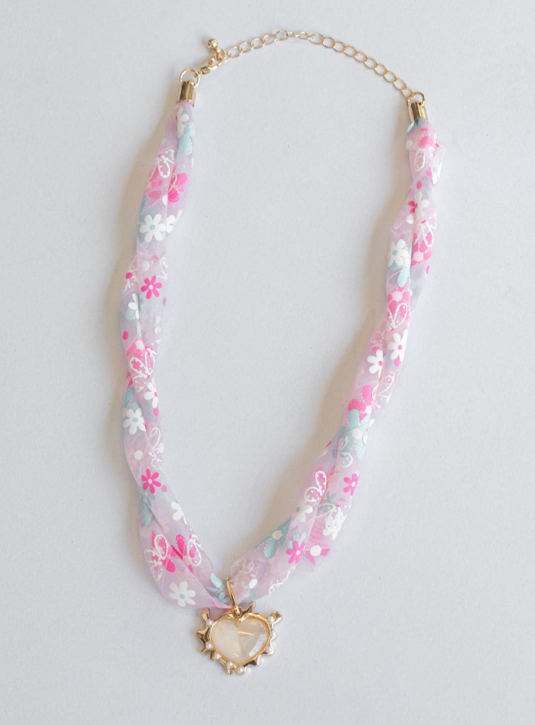 Ragetti Heart Necklace Pink | Princess Polly AU