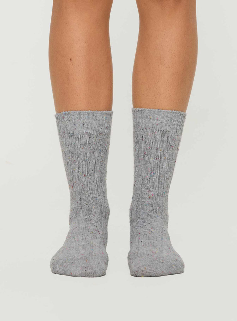 Gatlin Socks Grey Marle | Princess Polly AU