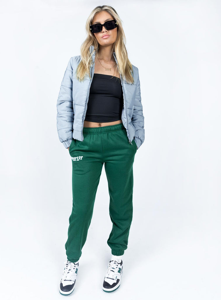 Scottie Puffer Jacket Blue | Princess Polly AU