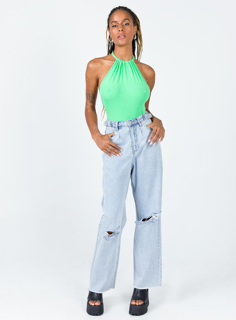 Kaylie Bodysuit Green | Princess Polly AU