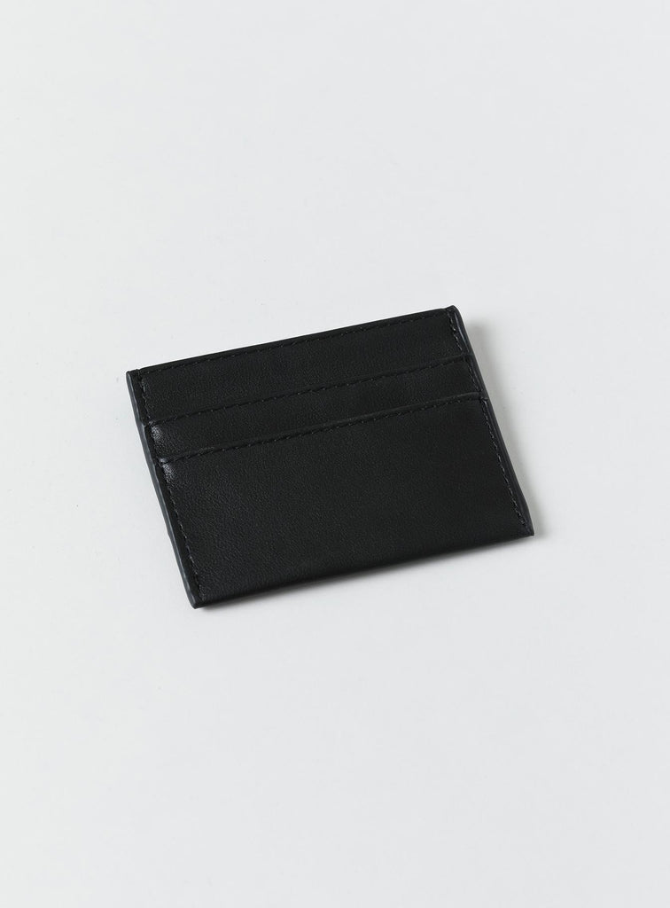 Dixie Card Holder Black Smooth | Princess Polly AU