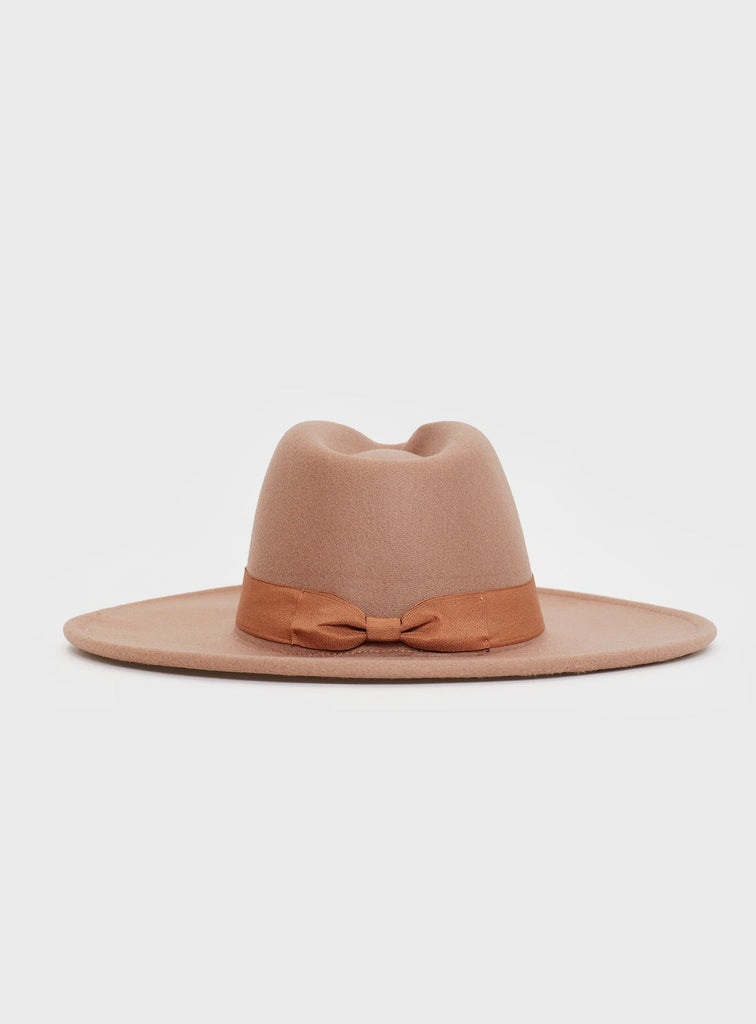 Missed Out Felt Hat Latte | Princess Polly AU