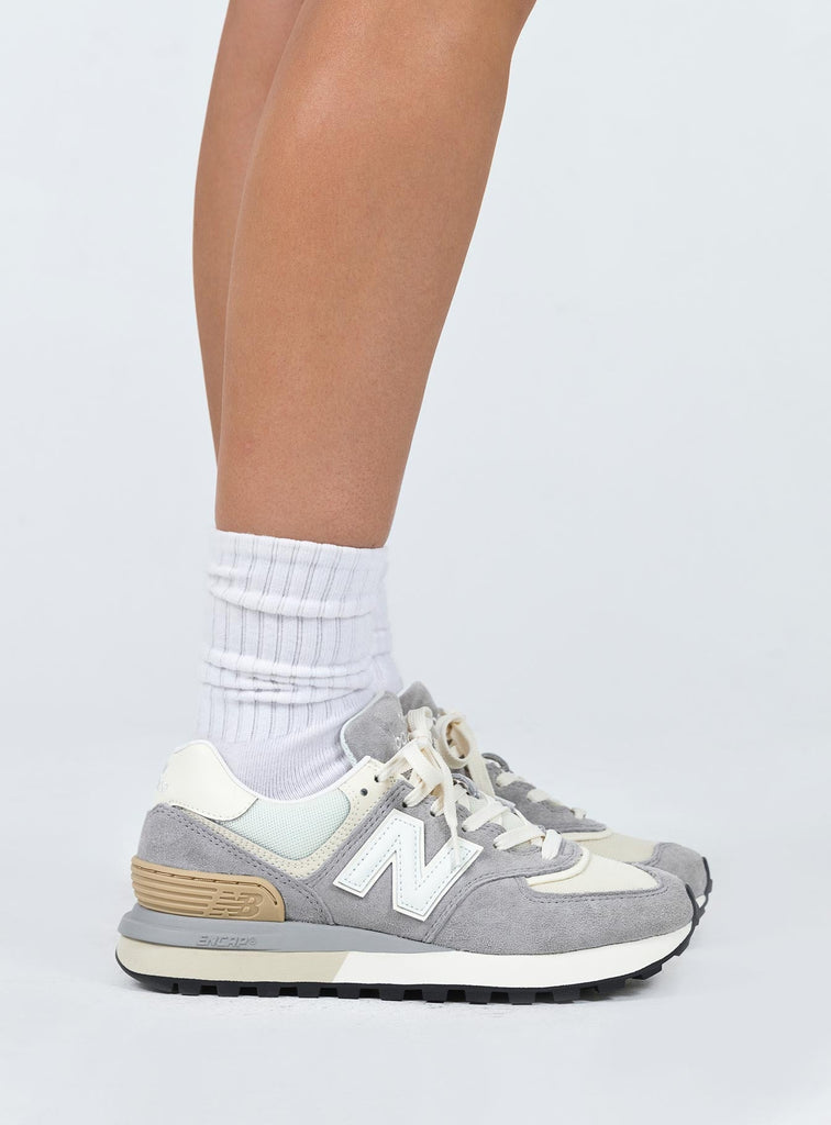 New Balance 574 Grey / Cream | Princess Polly AU