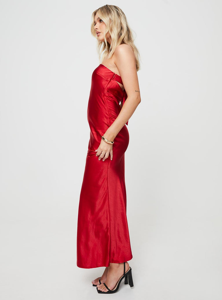 Haley Maxi Dress Red | Princess Polly AU