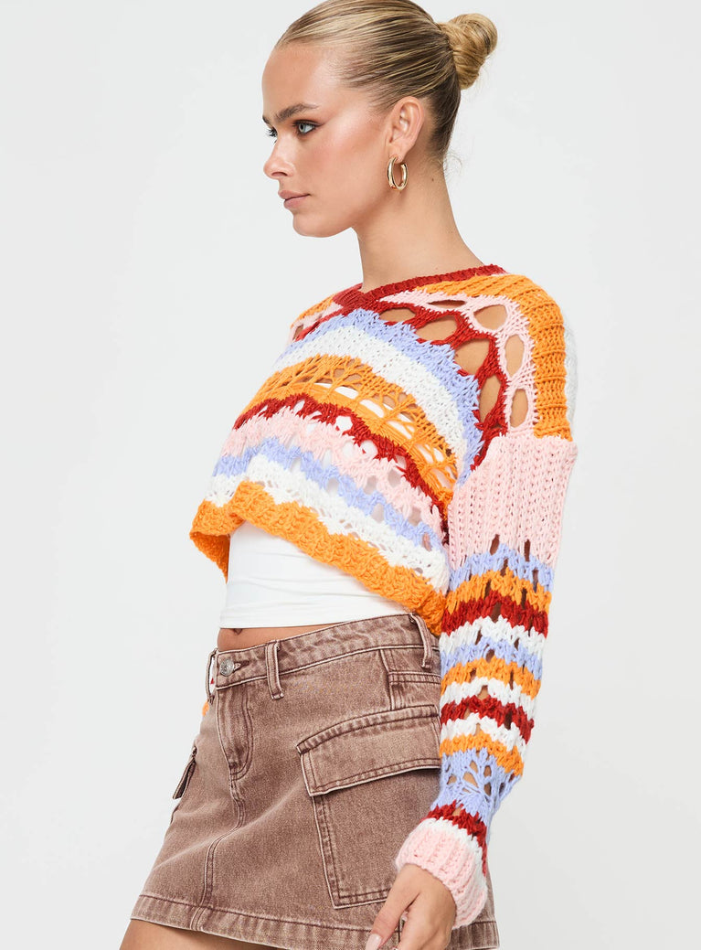 Gannia Knit Jumper Multi | Princess Polly AU