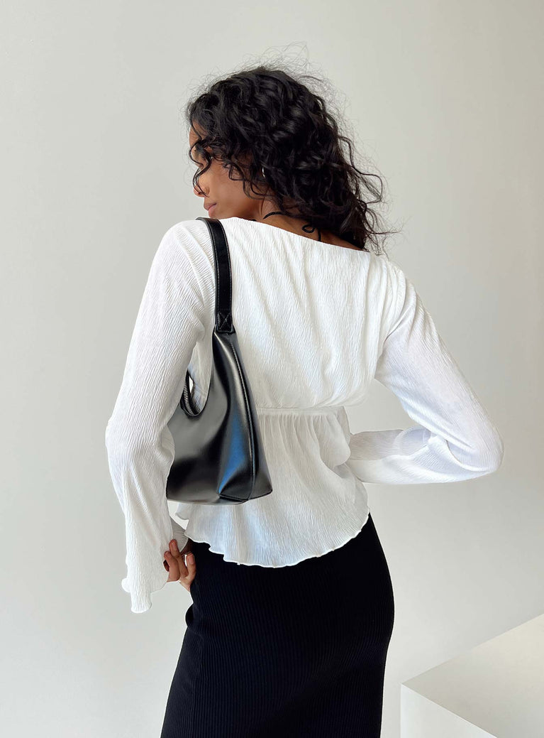 Chantria Long Sleeve Top White | Princess Polly AU