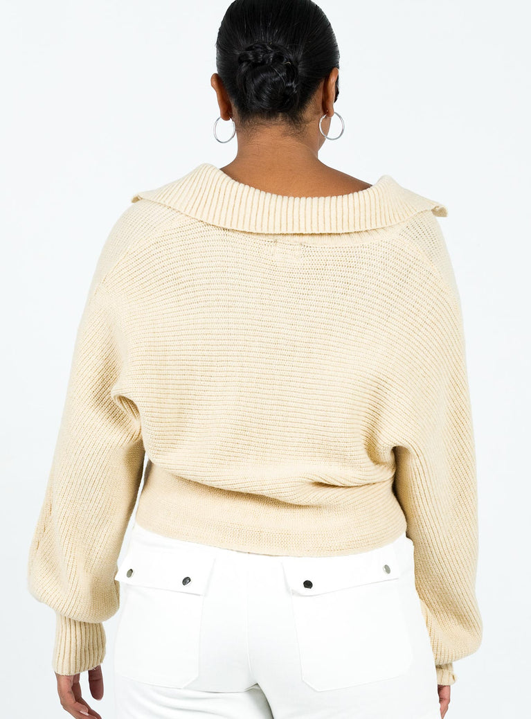 Quinten Sweater Cream | Princess Polly AU