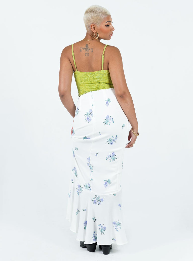 Kiani Maxi Skirt White | Princess Polly AU
