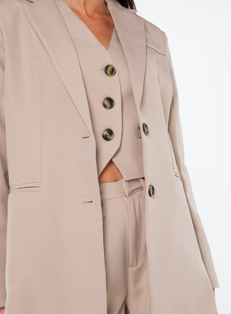 Murison Blazer Beige | Princess Polly AU