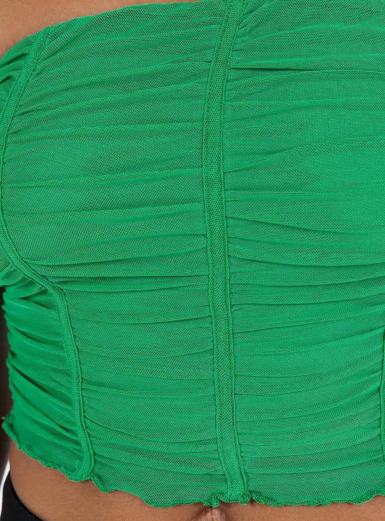 Caldwell Tube Top Green | Princess Polly AU