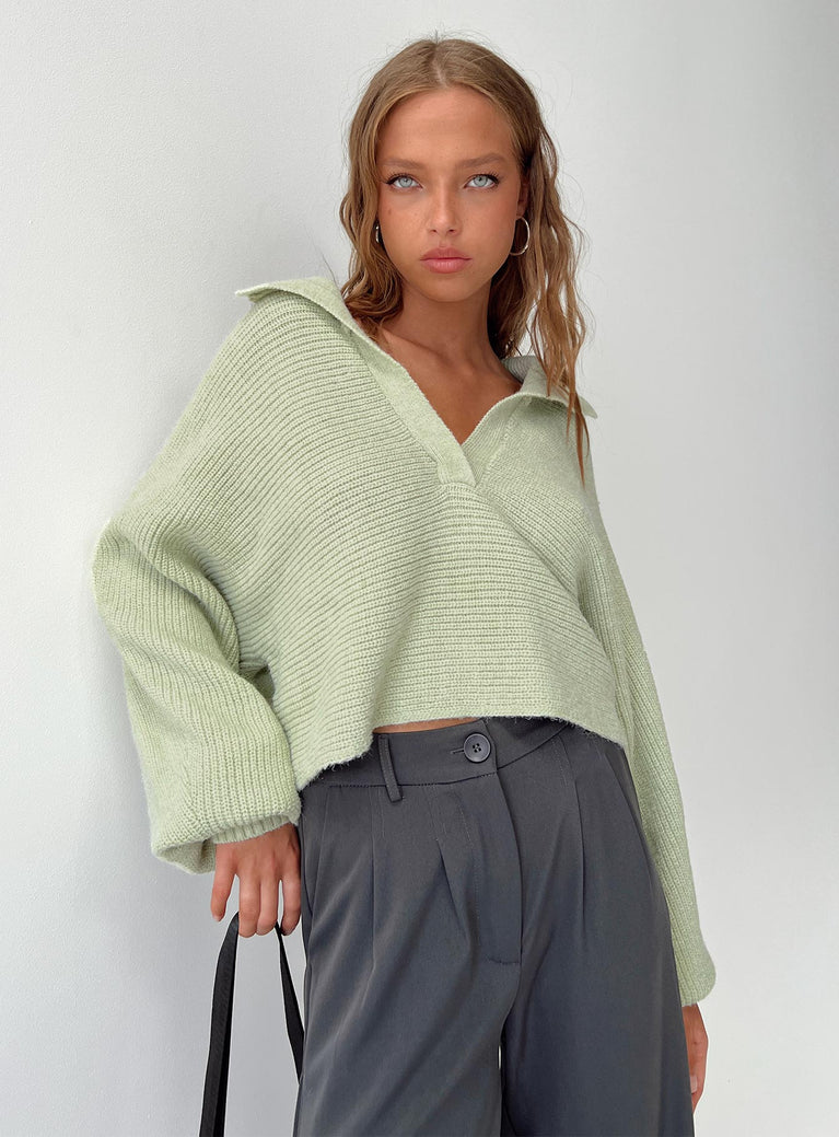 Quinten Sweater Sage | Princess Polly AU