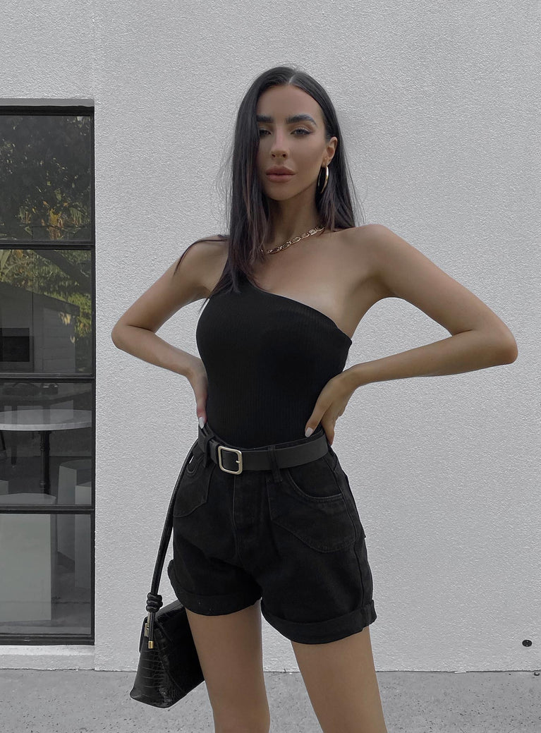 Rueful Bodysuit Black | Princess Polly AU